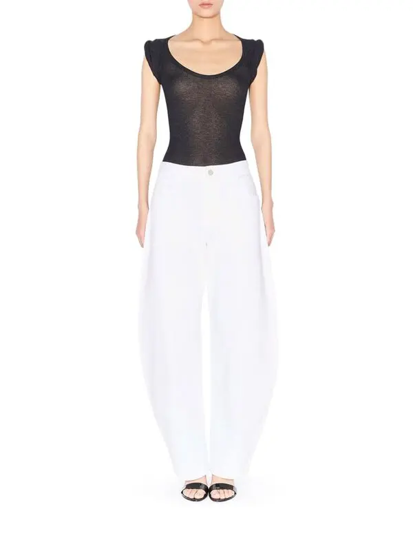 Alaïa Low-waisted Rounded Jeans