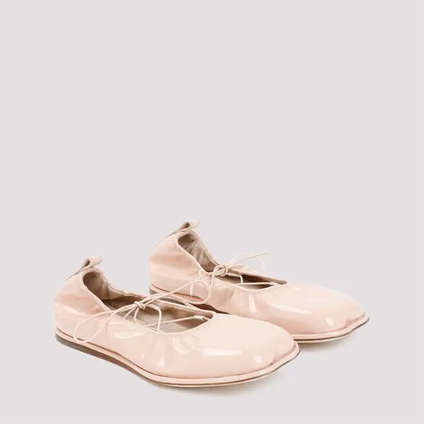 Simone Rocha Heart Toe Lace-up Ballerina - Multicolor