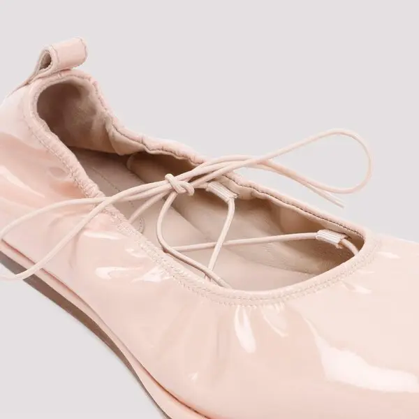 Simone Rocha Heart Toe Lace-up Ballerina - Multicolor