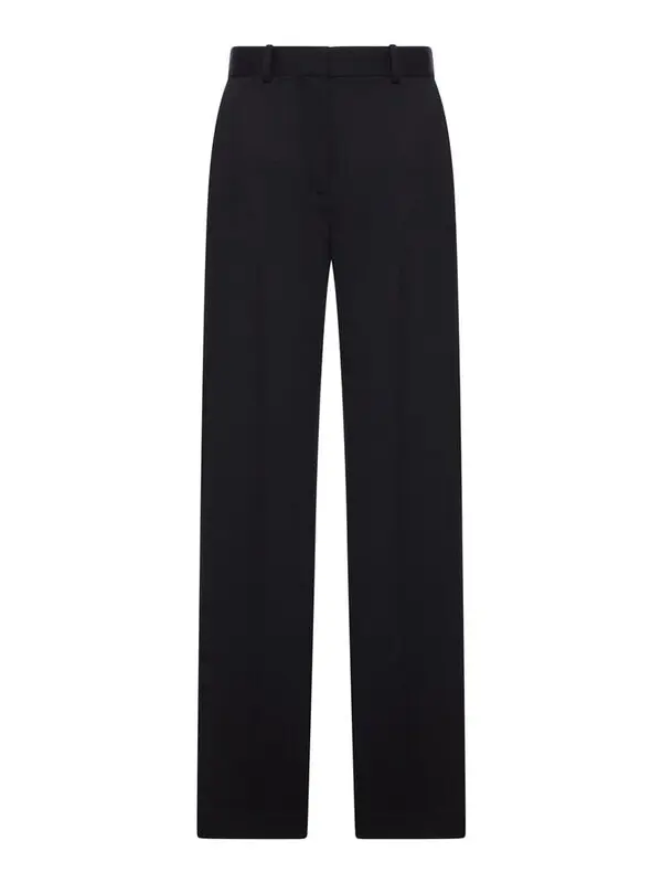 Loewe Tailored Trousers With Contrasting Side Band - Black
