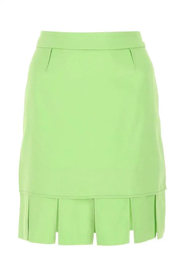Bottega Veneta Stretch Viscose Miniskirt - Green