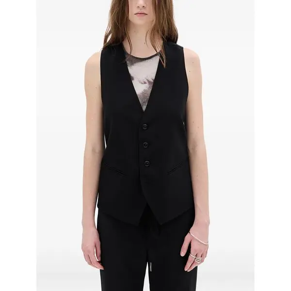 ANN DEMEULEMEESTER Jackets Waistcoat & Gilets - Black
