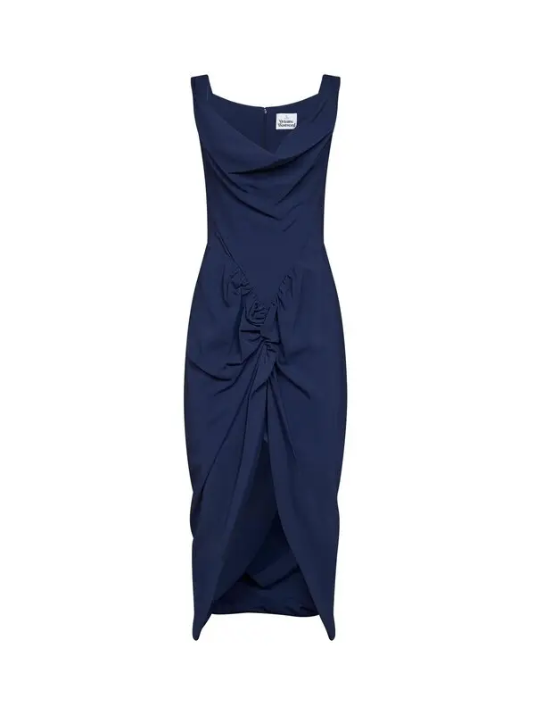 VIVIENNE WESTWOOD Stretch Viscose Midi Dress - Multicolor