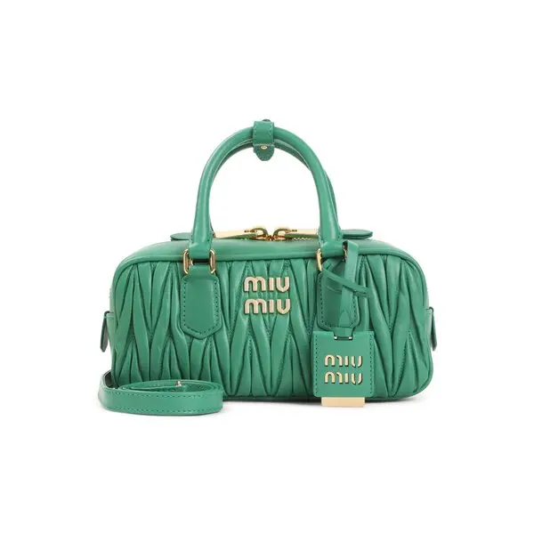 Miu Miu Lamb Leather Handbag - Green