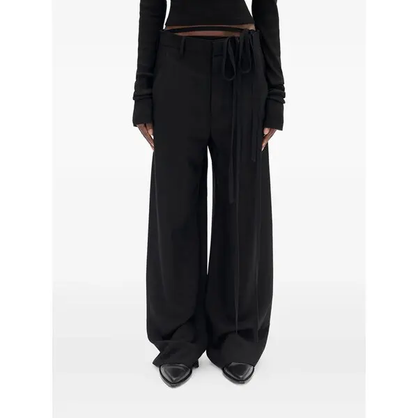 ANN DEMEULEMEESTER Palazzo Trousers - Black