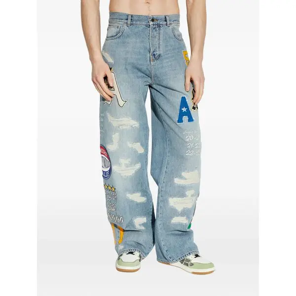 Amiri Denim Wide-leg Jeans