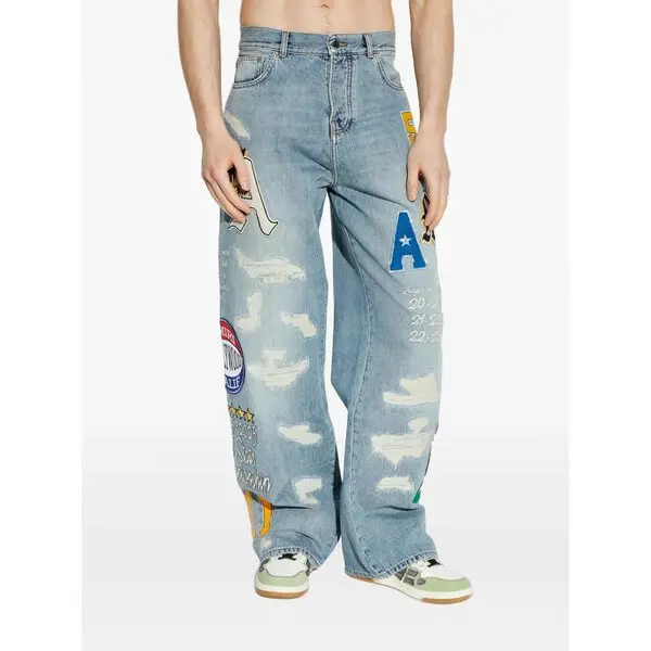 Amiri Denim Wide-leg Jeans