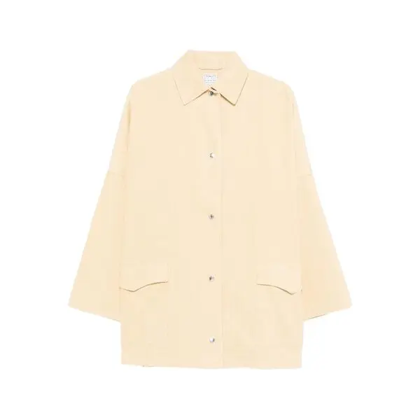 TOTEME Neutrals Coats Single Breasted Coats - Cream