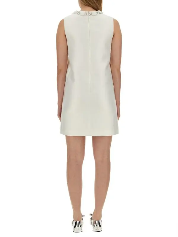 Versace Mini Duchesse Dress With Crystals