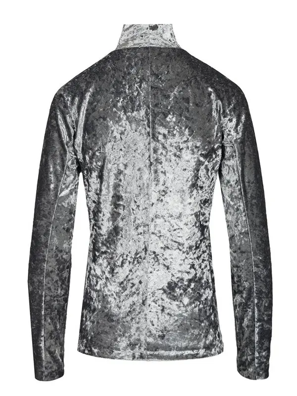 FORTE_FORTE Velvet Turtleneck - Gray