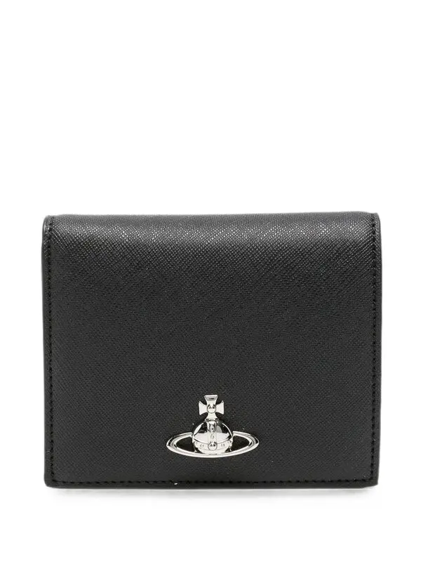 VIVIENNE WESTWOOD Snap Closure Bi-fold Wallet - Black