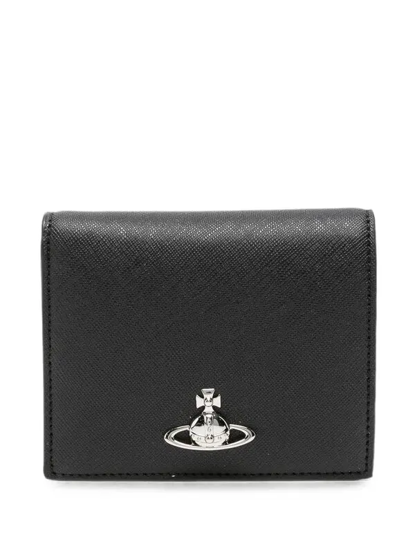 VIVIENNE WESTWOOD Snap Closure Bi-fold Wallet - Black