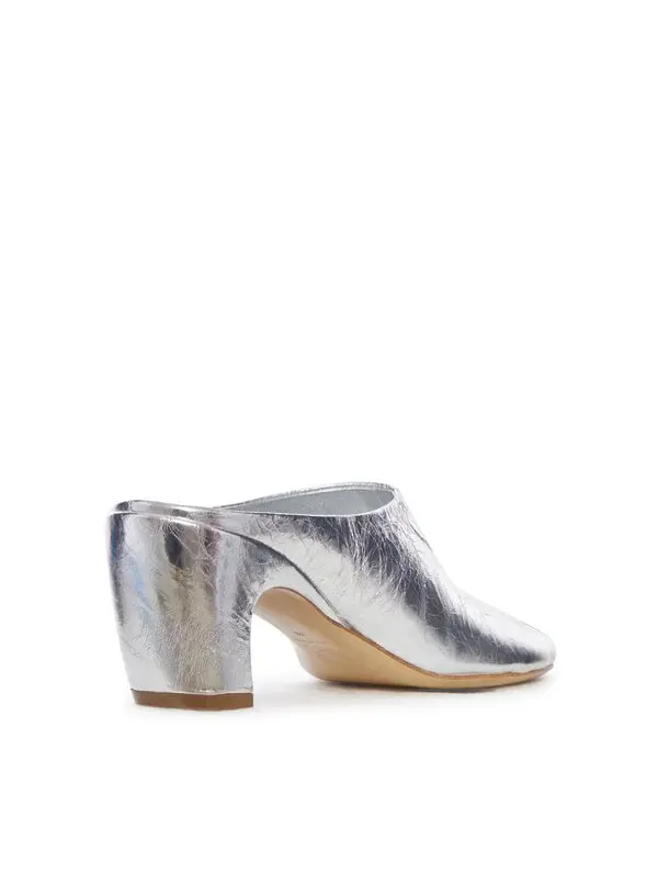 Dries Van Noten Laminated Leather Mules