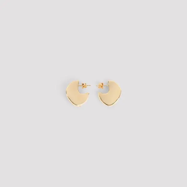 Bottega Veneta Disc Earrings - Silver