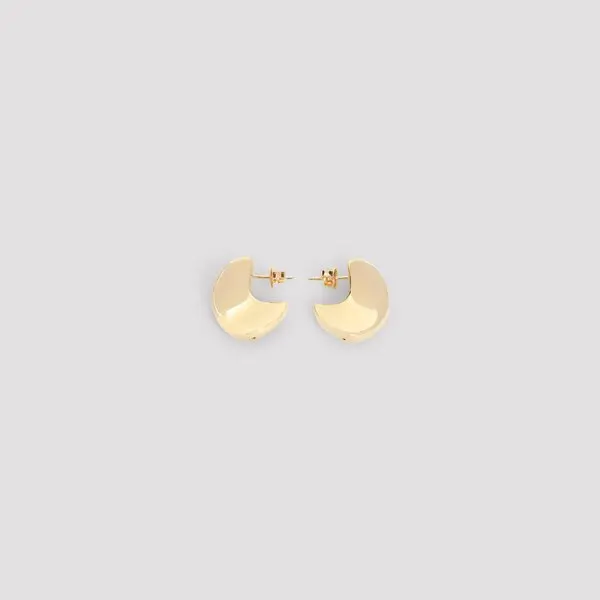 Bottega Veneta Disc Earrings - Silver