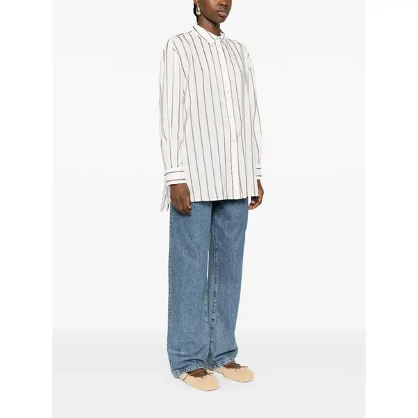 Gucci Striped Long Sleeve Shirt - White