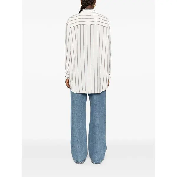 Gucci Striped Long Sleeve Shirt - White