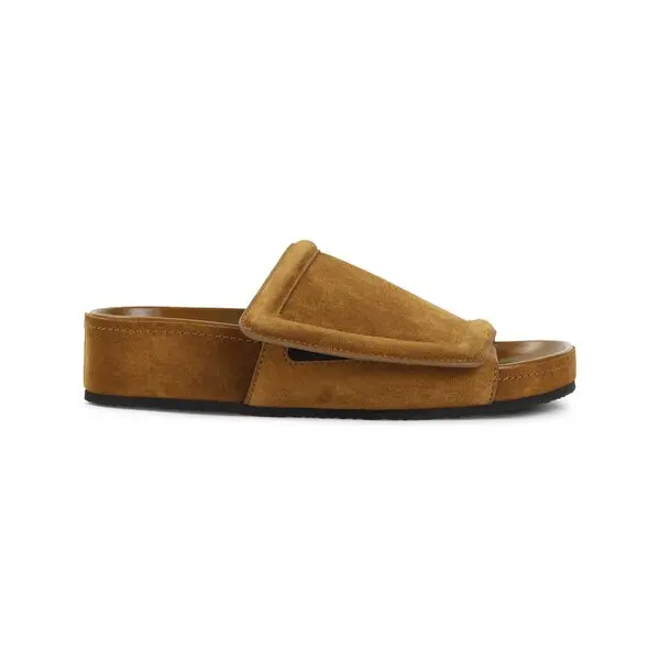 Phoebe Philo Chunky Slide Sandals - Brown