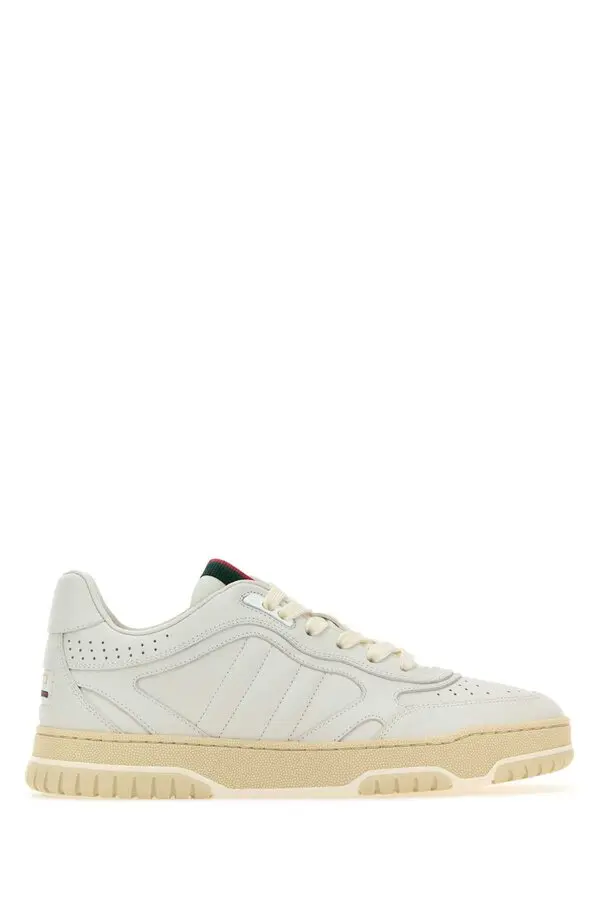 Gucci Leather Sneakers - White
