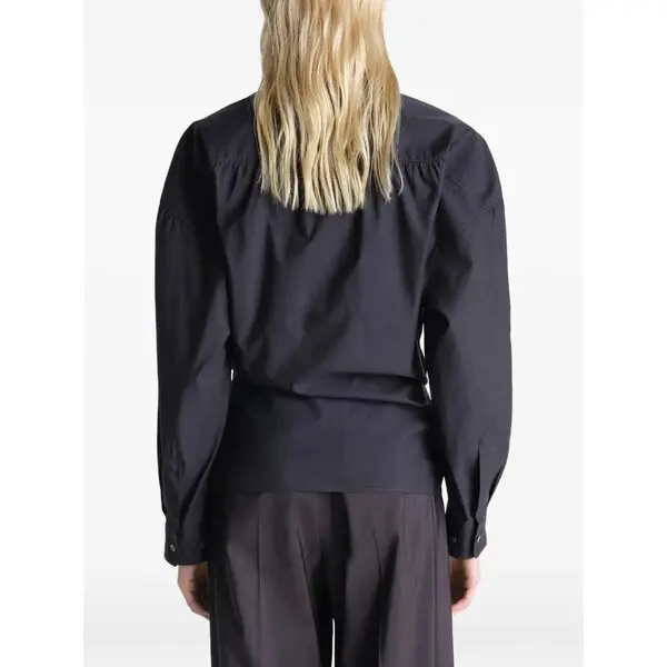 LEMAIRE Twisted Silk-blend Shirt - Black