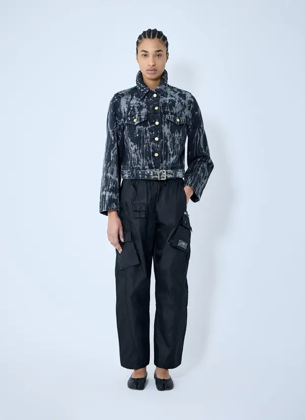 GANNI Heavy Denim Belted Jacket