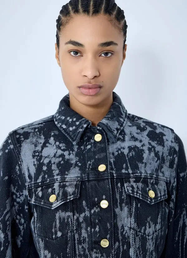 GANNI Heavy Denim Belted Jacket