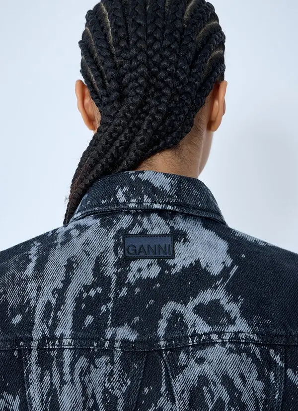 GANNI Heavy Denim Belted Jacket