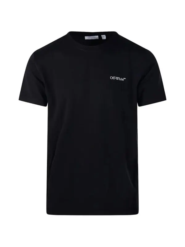 Off-White Metal Arrow Slim Fit Cotton T-shirt - Black