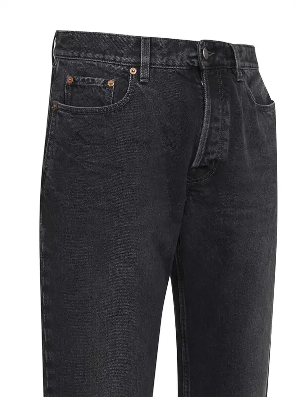 Saint Laurent Black Denim Mick Straight-leg Jeans