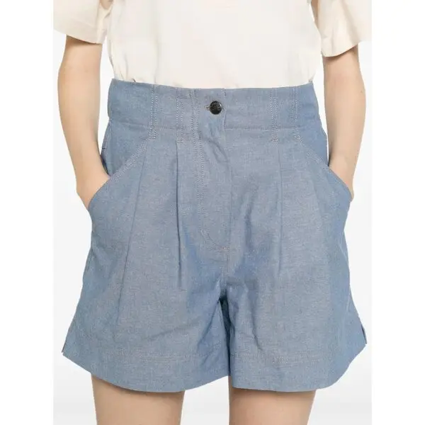 Moncler Pleated Shorts - Blue