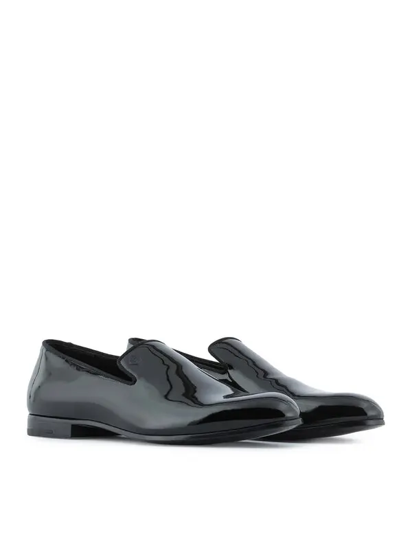Giorgio Armani Patent Leather Loafers
