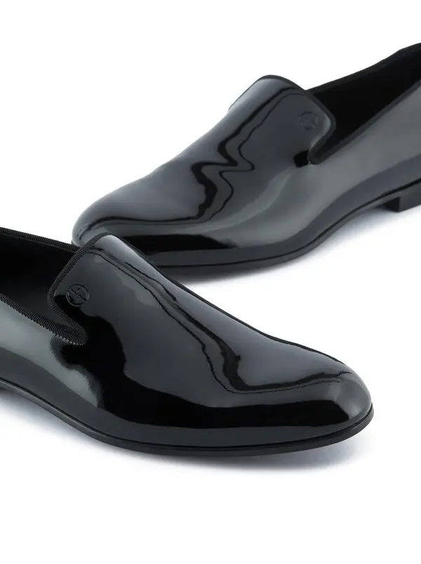 Giorgio Armani Patent Leather Loafers