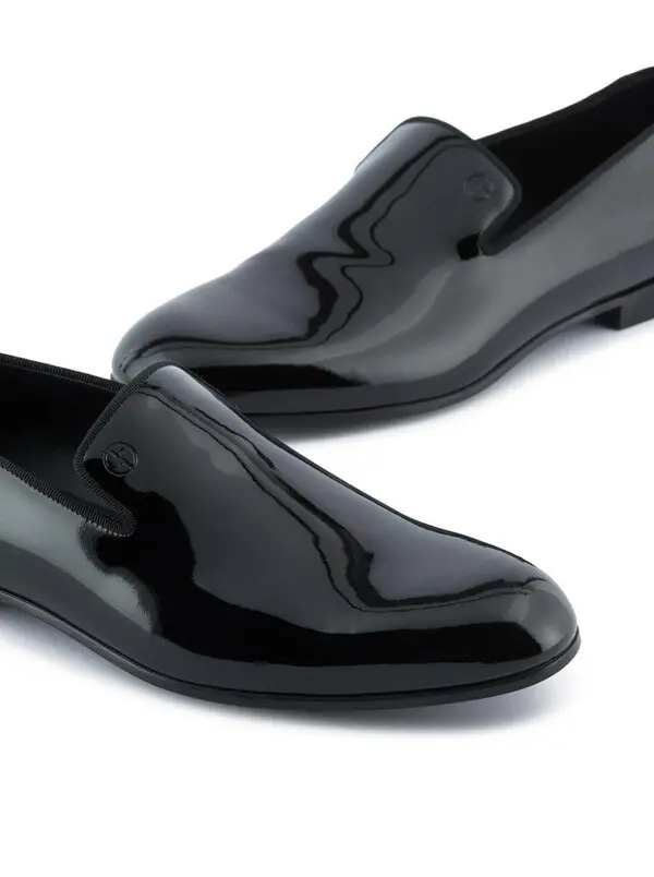 Giorgio Armani Patent Leather Loafers