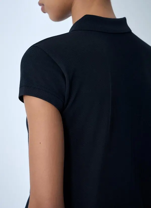 Balenciaga Cropped Logo Polo Shirt