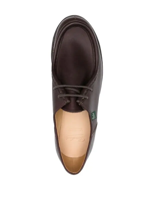 Paraboot Derby Michael In Pelle Liscia - Brown