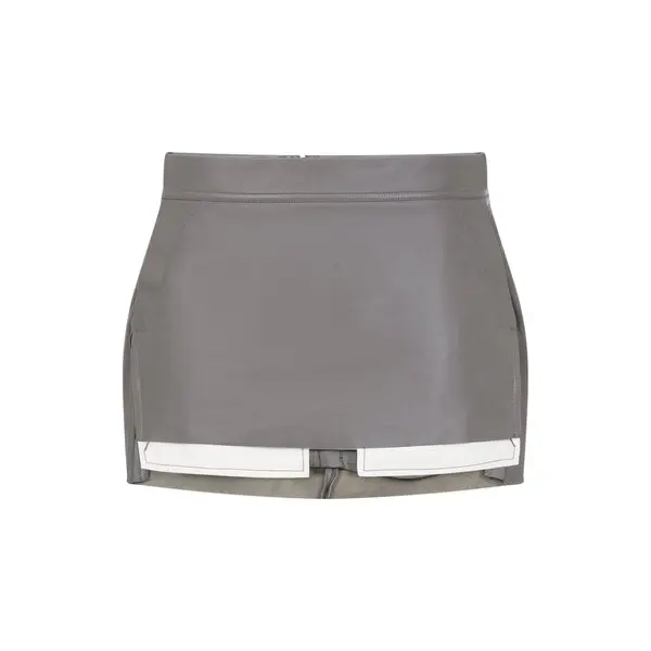 Rick Owens Fog Cutoff Mini Skirt - Brown