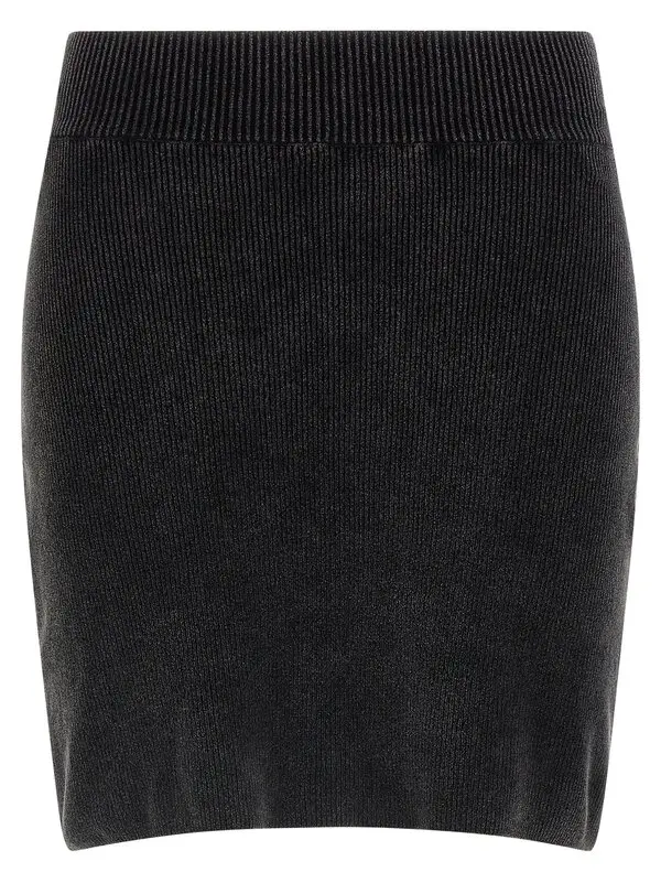 Alexander Wang Chenille Miniskirt - Black