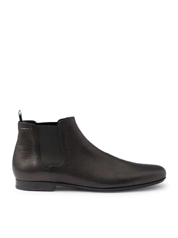 Prada Leather Chelsea Boots