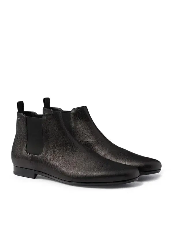 Prada Leather Chelsea Boots