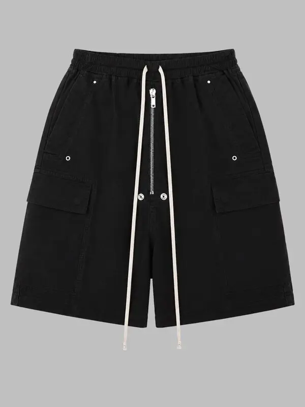 Rick Owens Shorts Cargobela - Black
