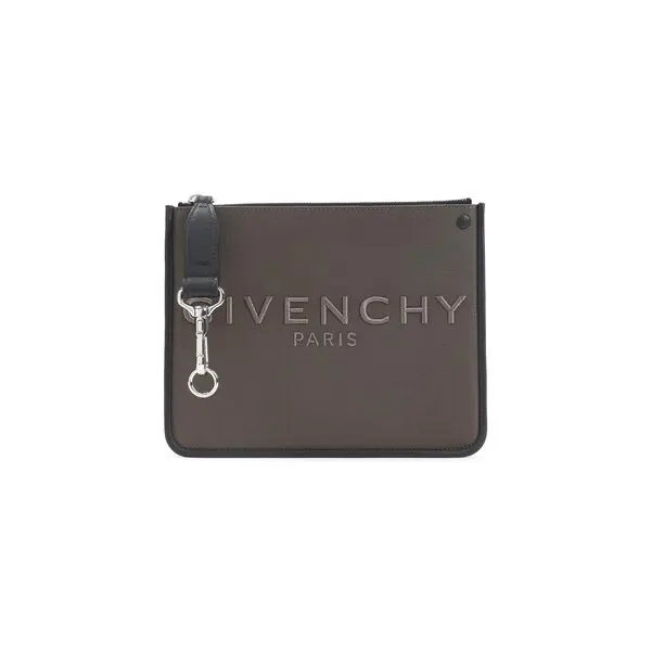 Givenchy Canvas Zipped Pouch - Multicolor