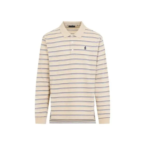 Prada Striped Piqué Polo
