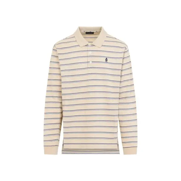 Prada Striped Piqué Polo - Multicolor