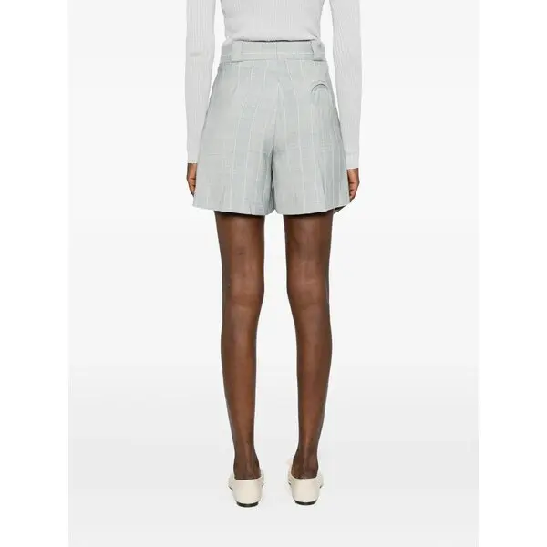 BLAZÉ MILANO Tailored Pinstriped Shorts - Blue