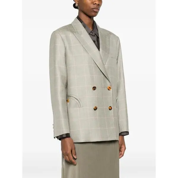 BLAZÉ MILANO Grey Jackets Fitted Jackets