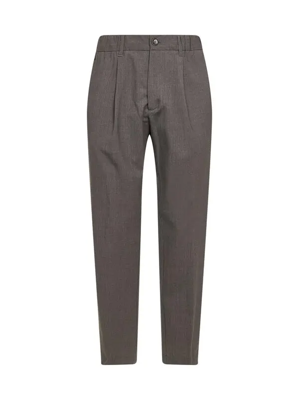 Herno Two-way Stretch Wool Canvas Trousers - Multicolor