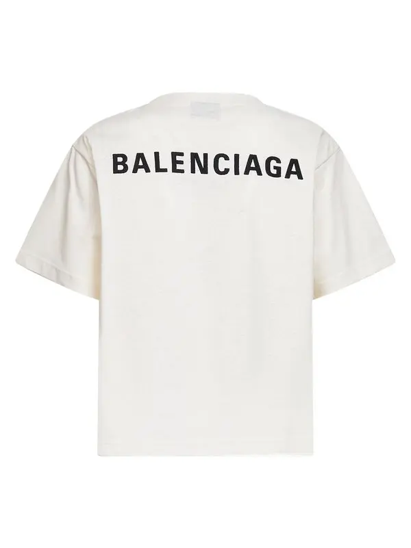 Balenciaga Cream Back T-shirt Medium Fit