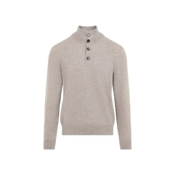 Brioni Half-button Up Sweater - Multicolor