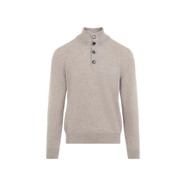 Brioni Half-button Up Sweater - Multicolor