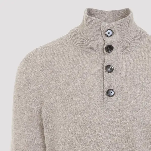 Brioni Half-button Up Sweater - Multicolor